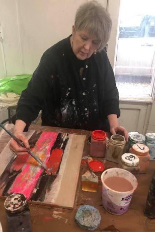 Martha Sue Meek - watercolors - mixedmedia : The Upstairs Gallery